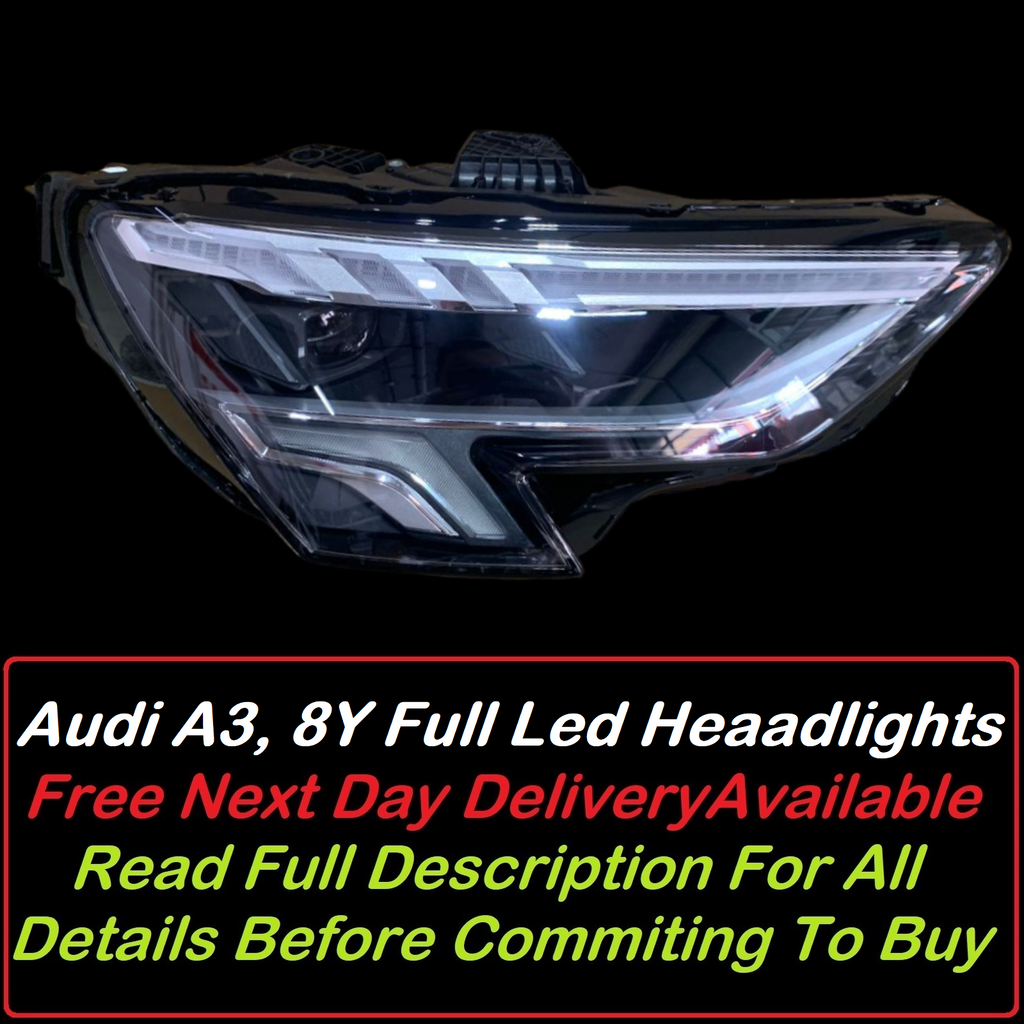 Genuine Oem Audi A3/S3/RS3 8Y Full LED Headlight/Headlamps Assembly Ri ...