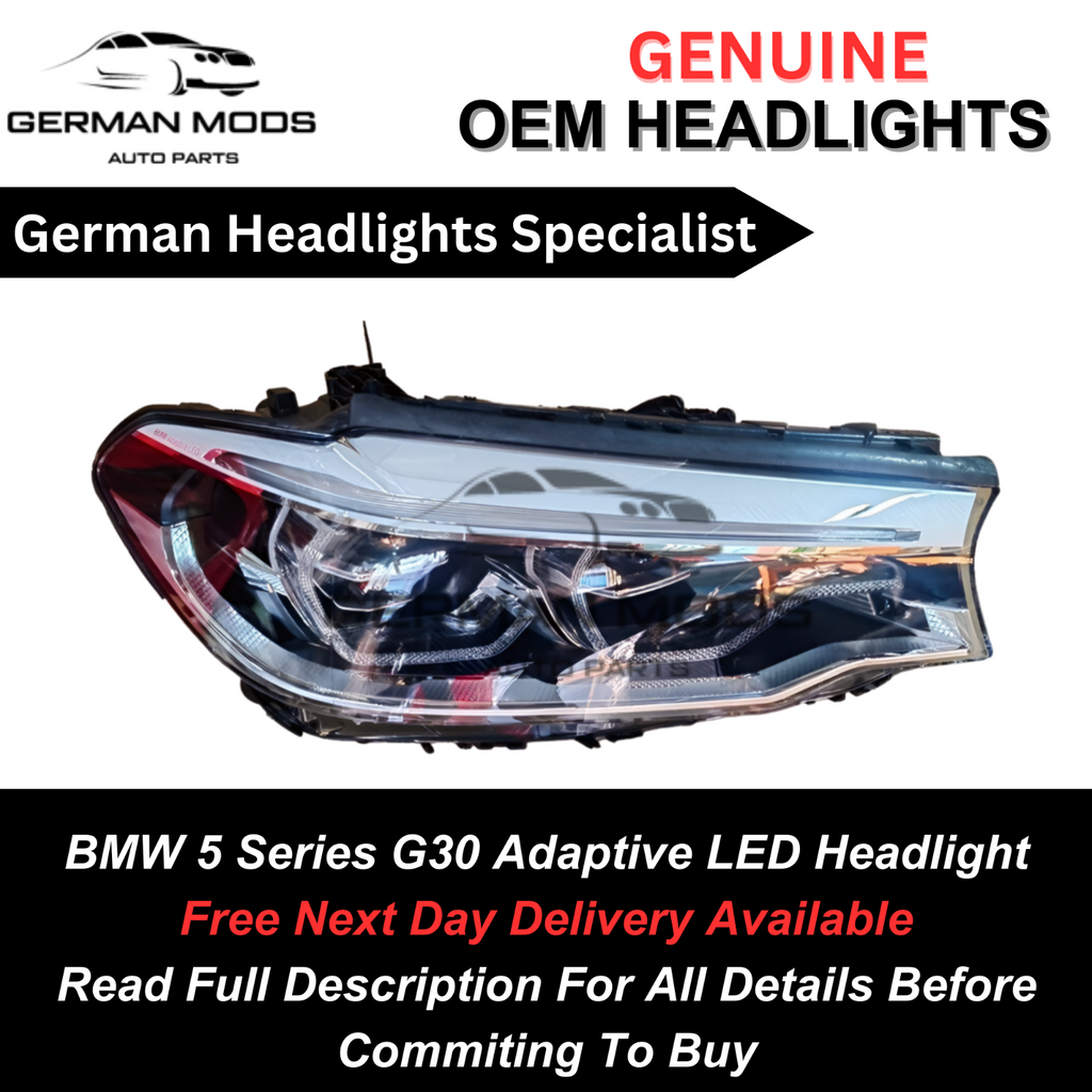 BMW 5 Series 2017-2020 Pre Lci G30 G31 F90 M5 Adaptive LED Headlight/h ...