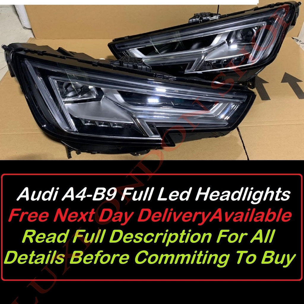 Genuine Oem Audi A4/S4/Rs4 B9 Full LED Headlight/Headlamp Assembly Lef ...
